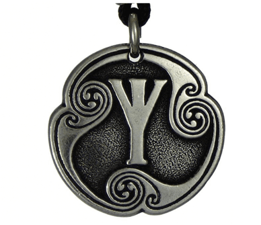 Pewter Eolh Algiz Talisman Pendant Review - Rune Tattoos